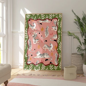 Tiger Maximalist Wall Art Print, Unframed 4x6/5x7/8x10/a6/a5/a4/a3/a2 ...