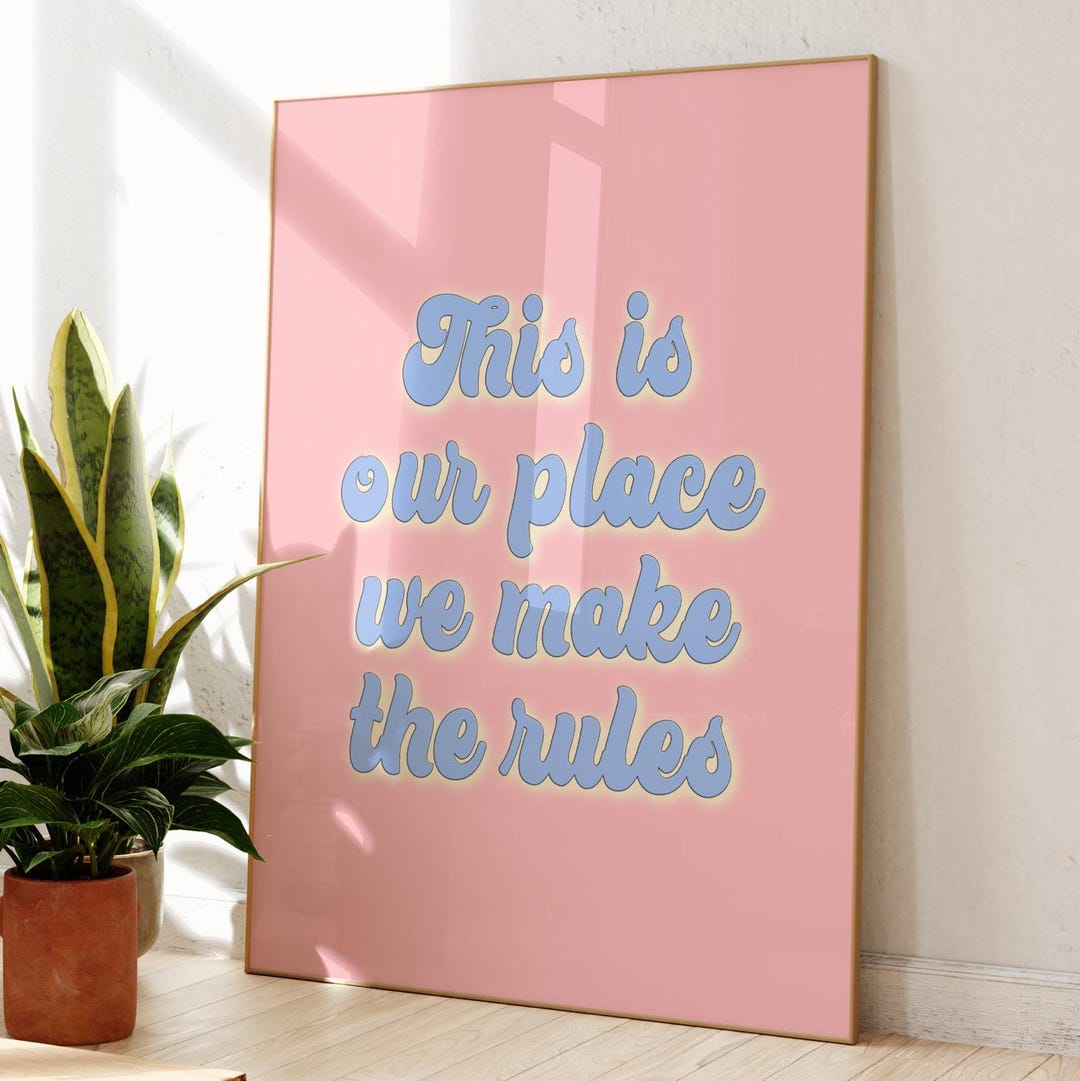 This is Our Place Print: Pink Couples Gallery Wall Art - Etsy