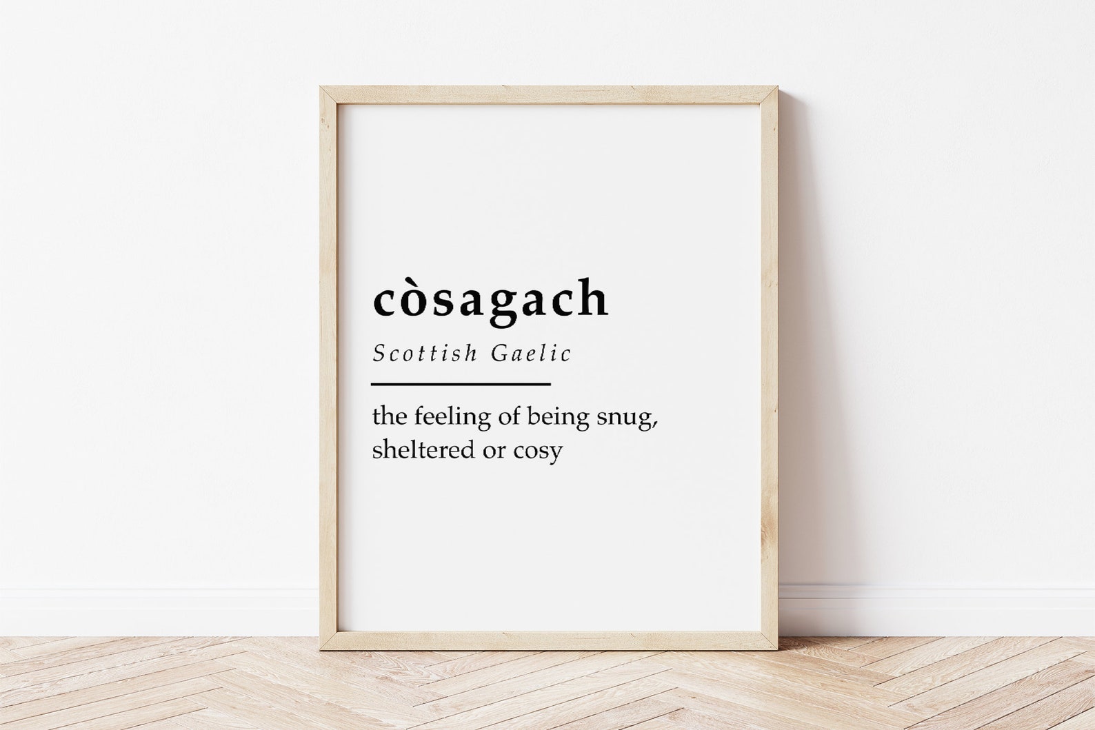 Scottish Gaelic Print Definition Print Unframed - Etsy