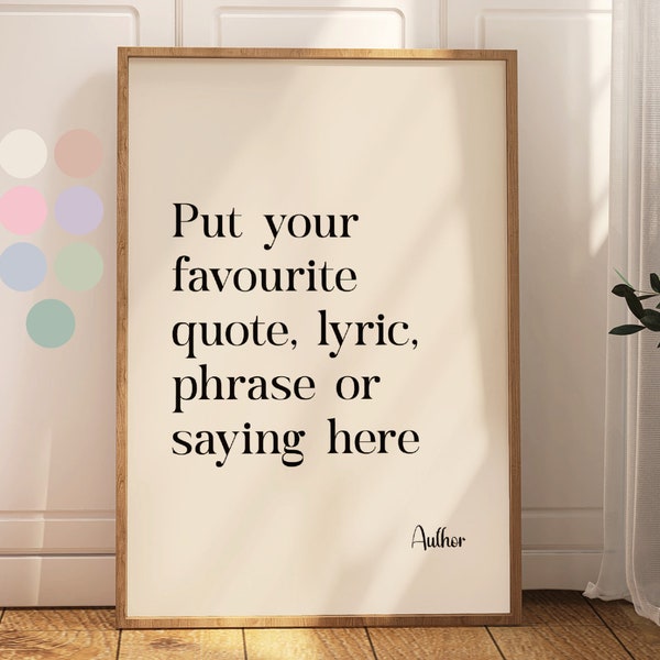 Typography Print - Etsy UK