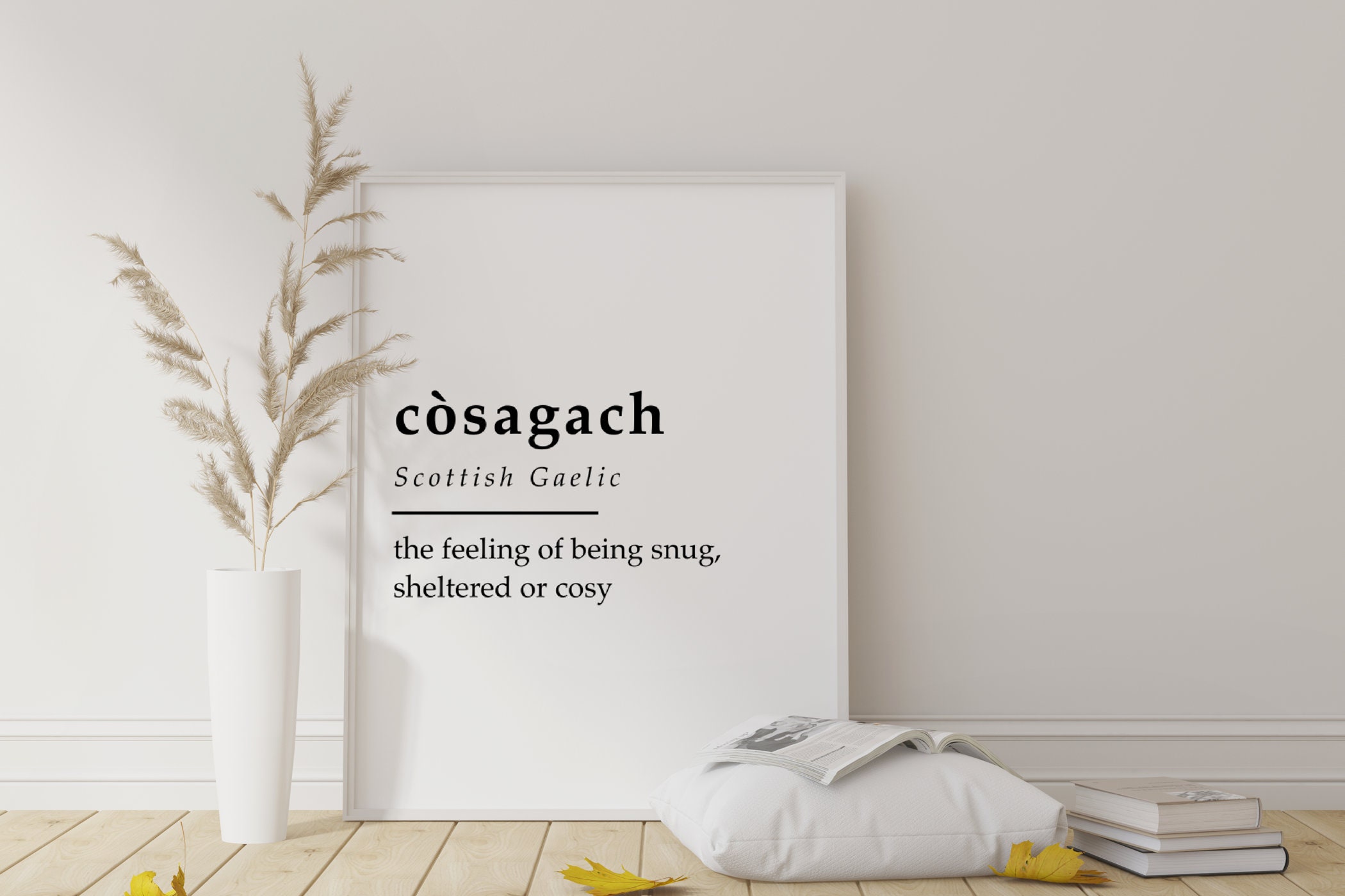 Scottish Gaelic Print Definition Print Unframed - Etsy
