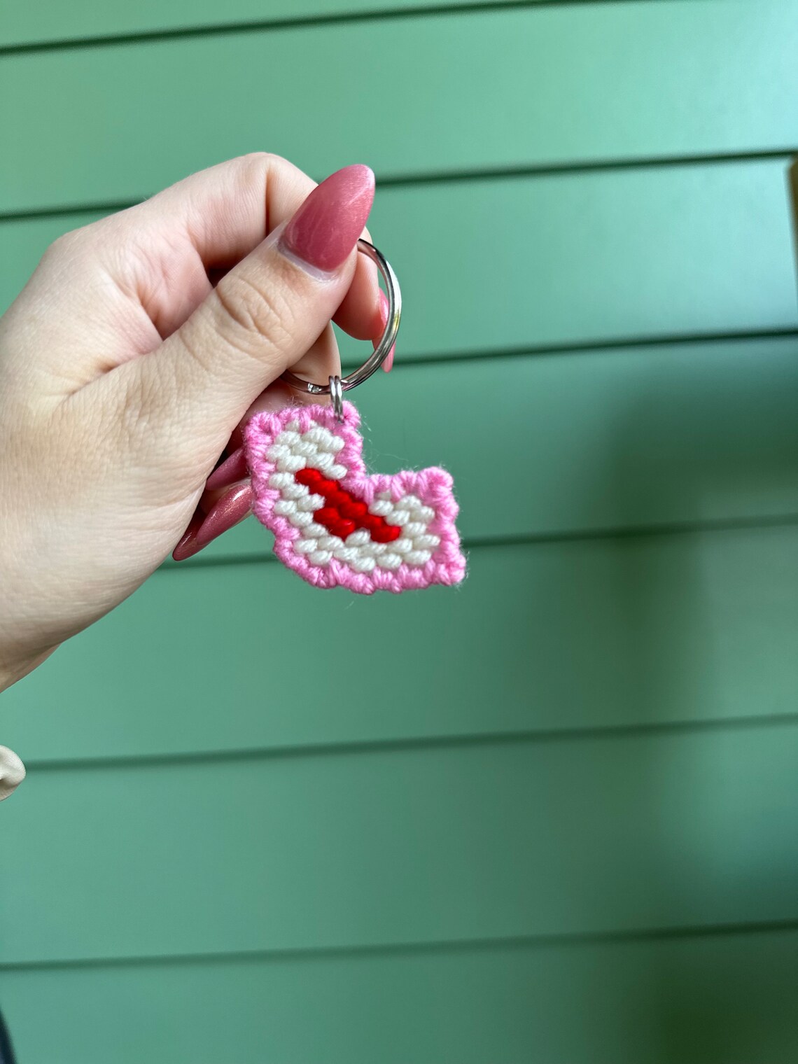 Valentine’s Love Inspired Fabric Key Chains, Valentine’s Day Gift ...
