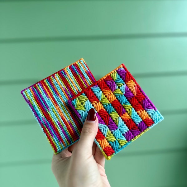 Plastic Canvas Coasters - Etsy