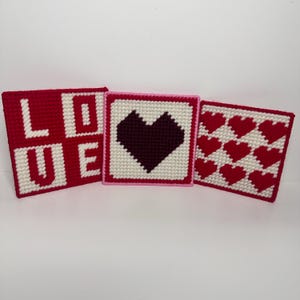 Valentines Love Heart Fabric Coaster - Etsy