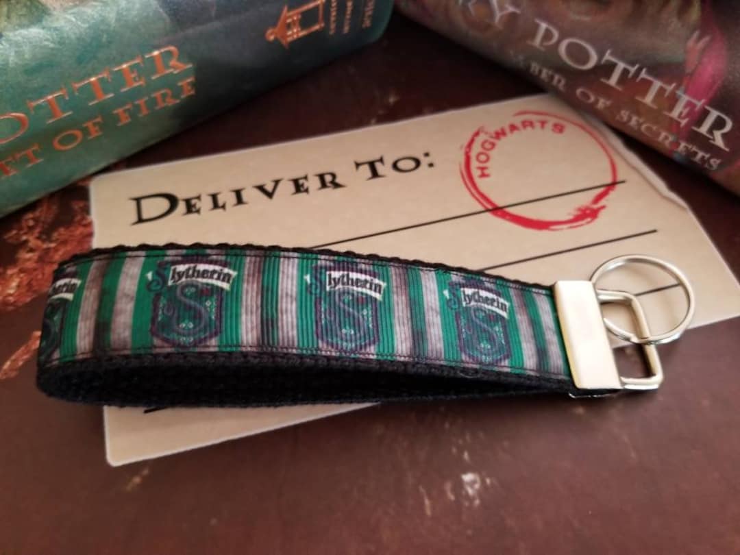 Slytherin Key Fob, Keychain, Wristlet - Etsy