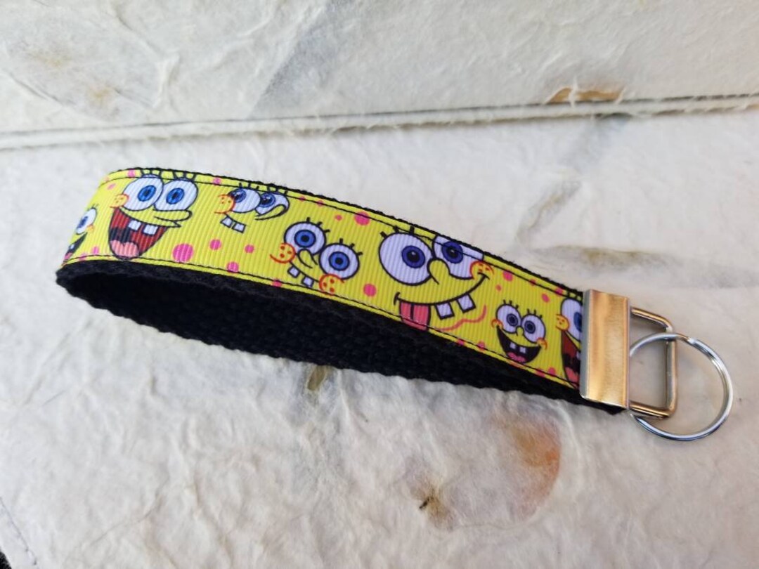 Spongebob Squarepants Key Fob, Keychain, Wristlet - Etsy