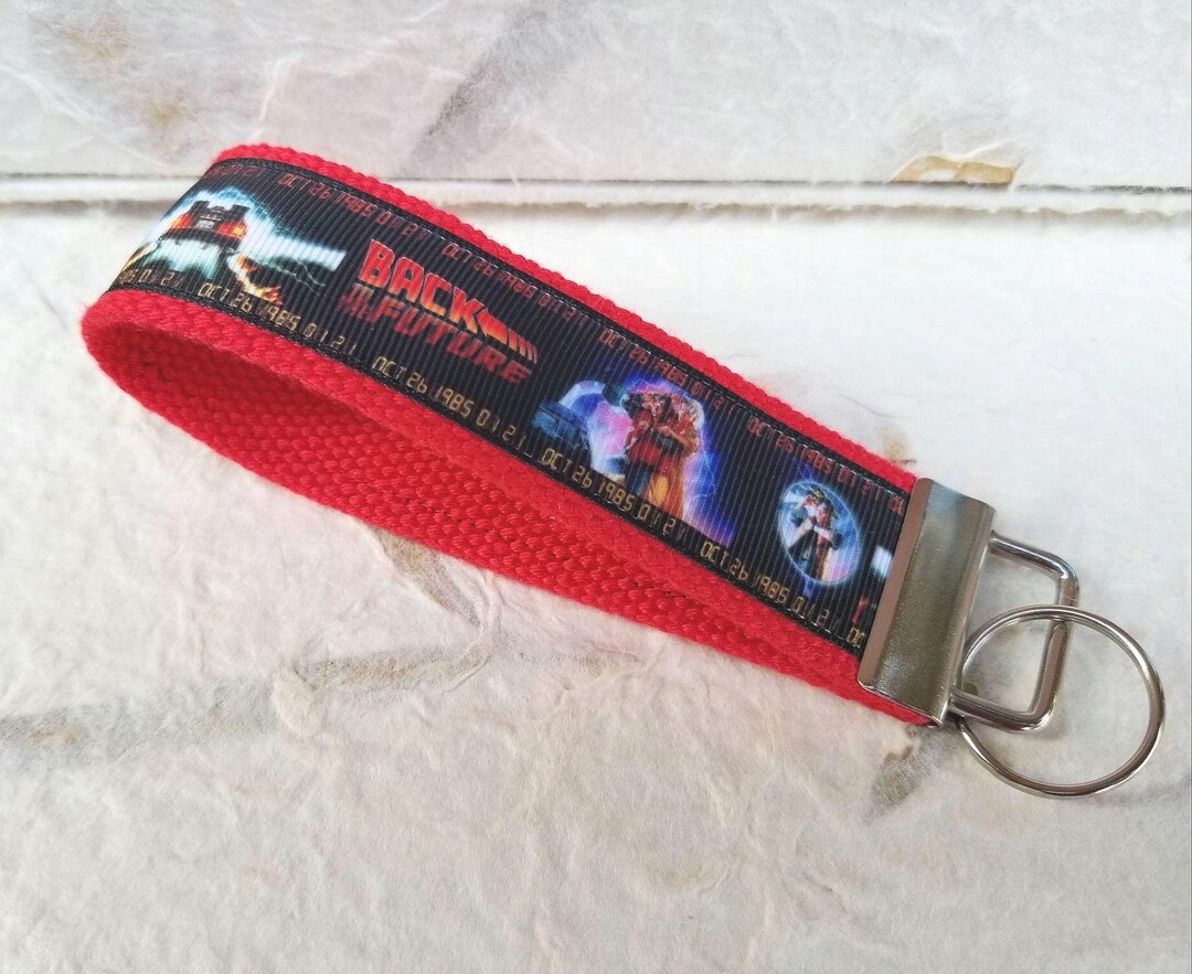 Back to the Future Key Fob, Keychain, Wristlet - Etsy