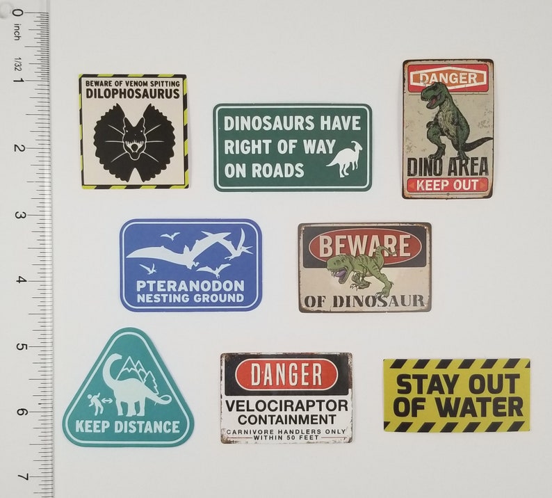 Jurassic Park, Dinosaur Stickers - Etsy