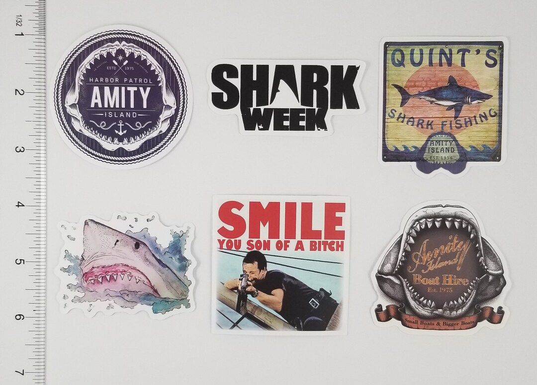 Jaws Stickers - Etsy