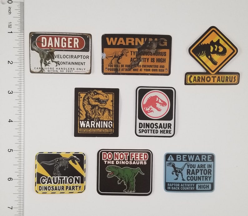 Jurassic Park, Dinosaur Stickers - Etsy