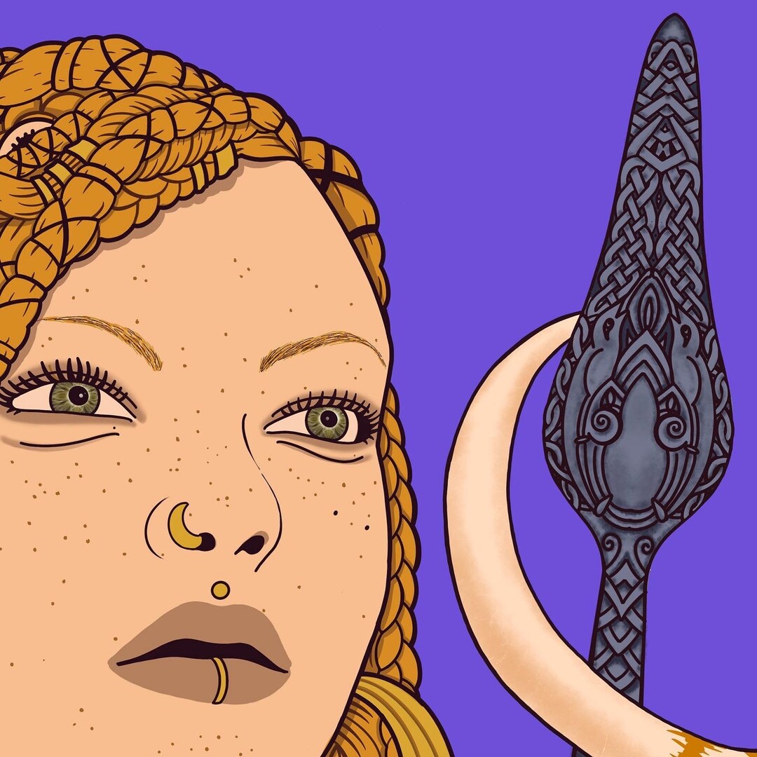 Queen, Medb, Maeve, Irish, Art Print, Bright and Colourful, Digital Art ...