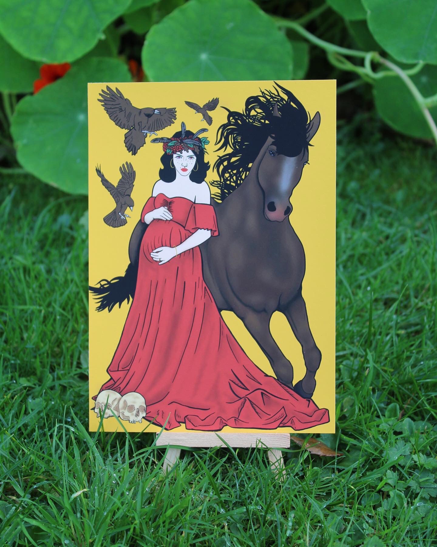 Macha, Irish, Folklore, Mythology, Art Print, Bright and Colourful ...