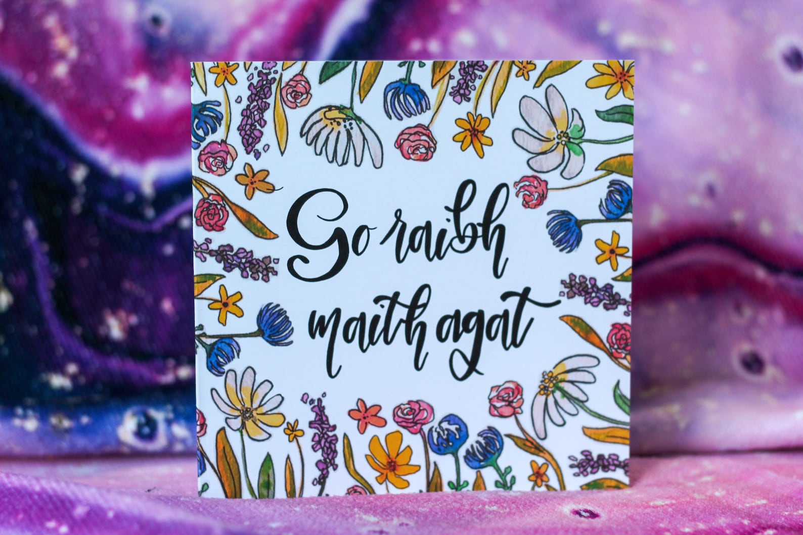 Go Raibh Maith Agat / Thank You Greetings Card Irish Language Gaeilge ...