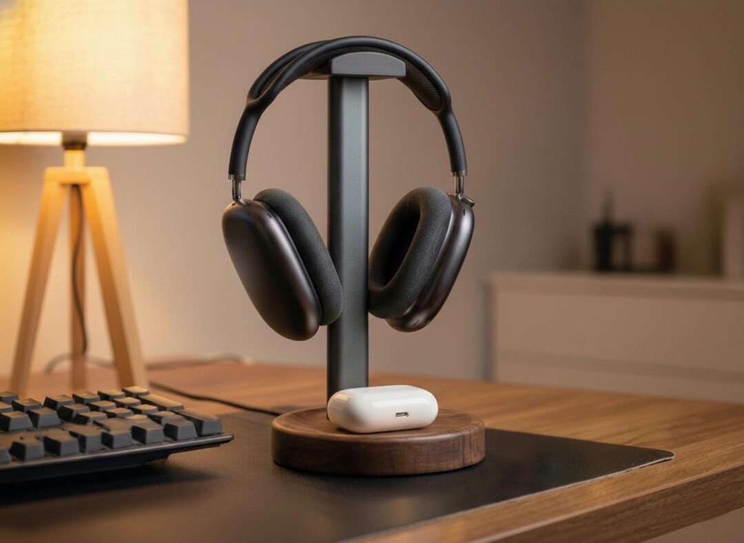 2-in-1 Gaming Controller Stand & Headphone Holder, Desktop Headset ...