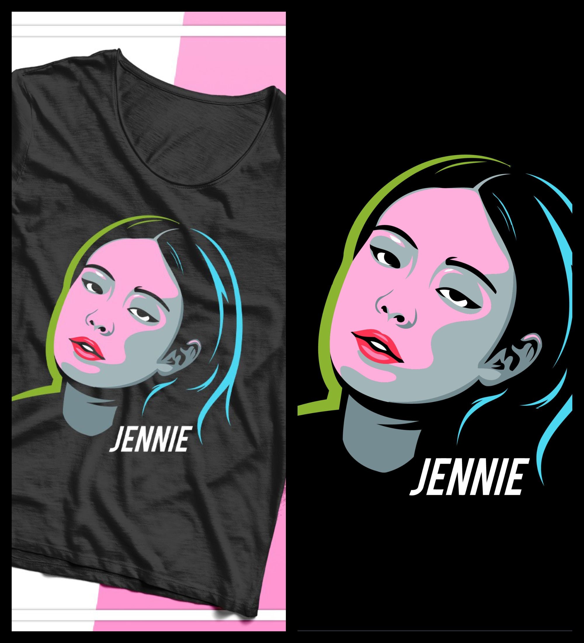 4 Black Pink Kpop Vectors, High Resolution PDF, SVG and PNG Files - Etsy