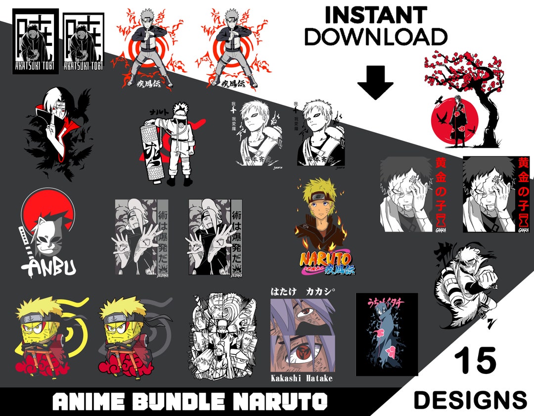 Anime SVG Bundle, Manga SVG Bundle, Japanese Bundle, Png Files Pdf - Etsy