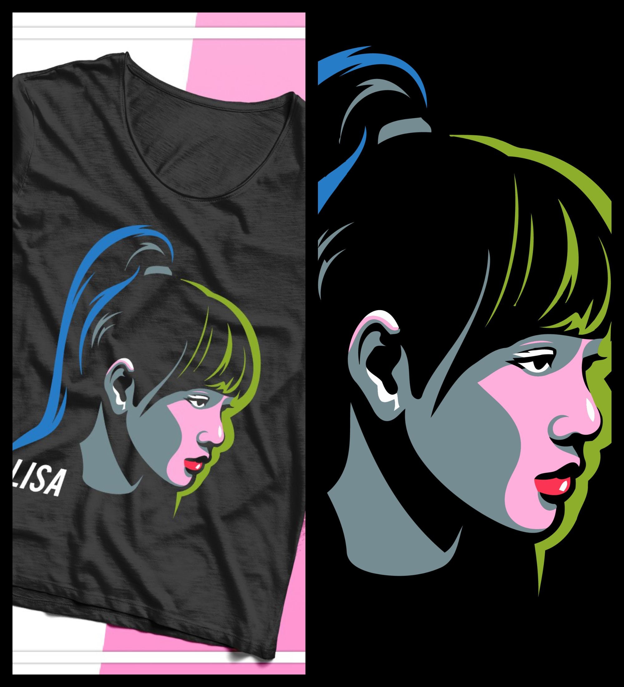 4 Black Pink Kpop Vectors, High Resolution PDF, SVG and PNG Files - Etsy