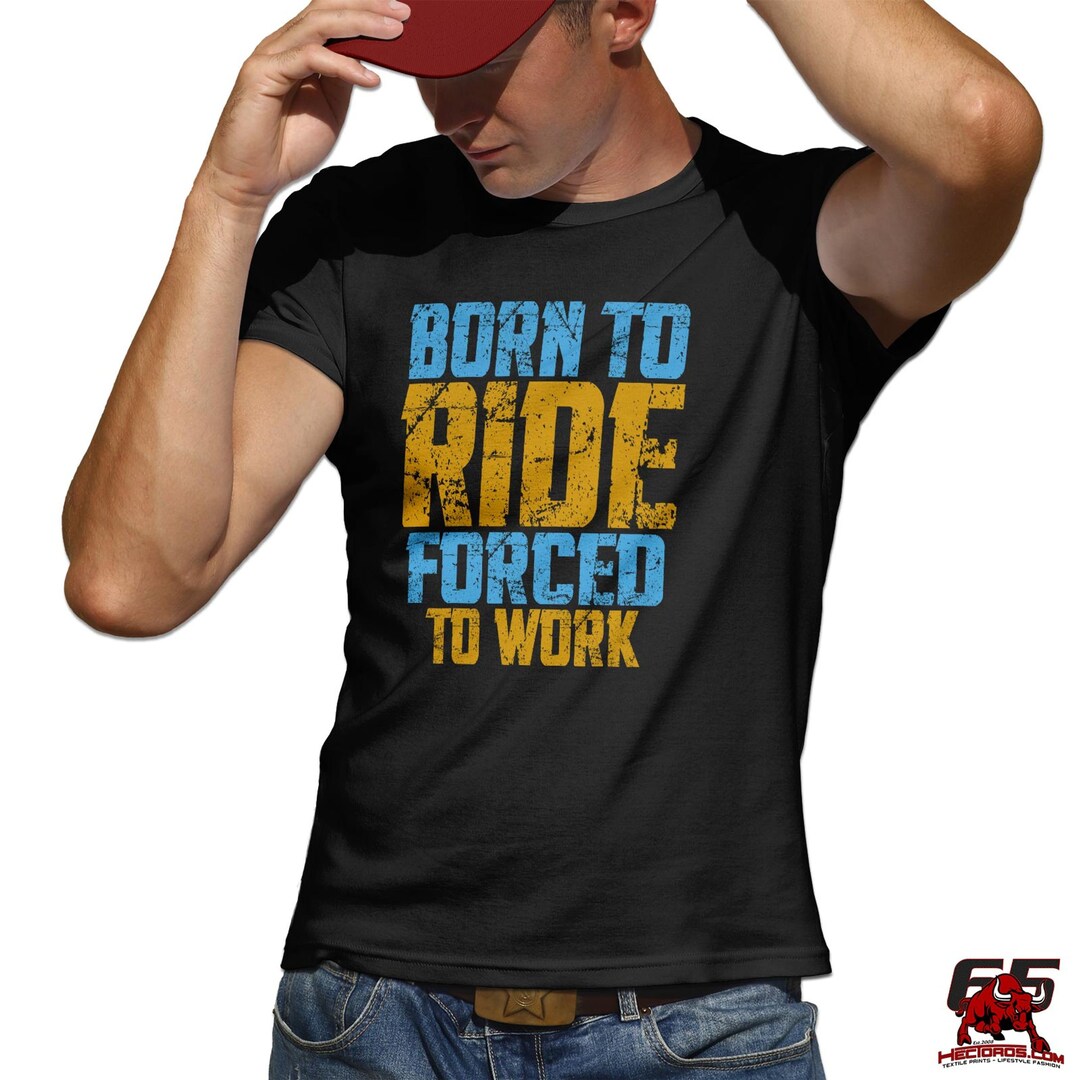 T-shirt Born to Ride Sayings Skull Motorcycle Biker Harley - Etsy