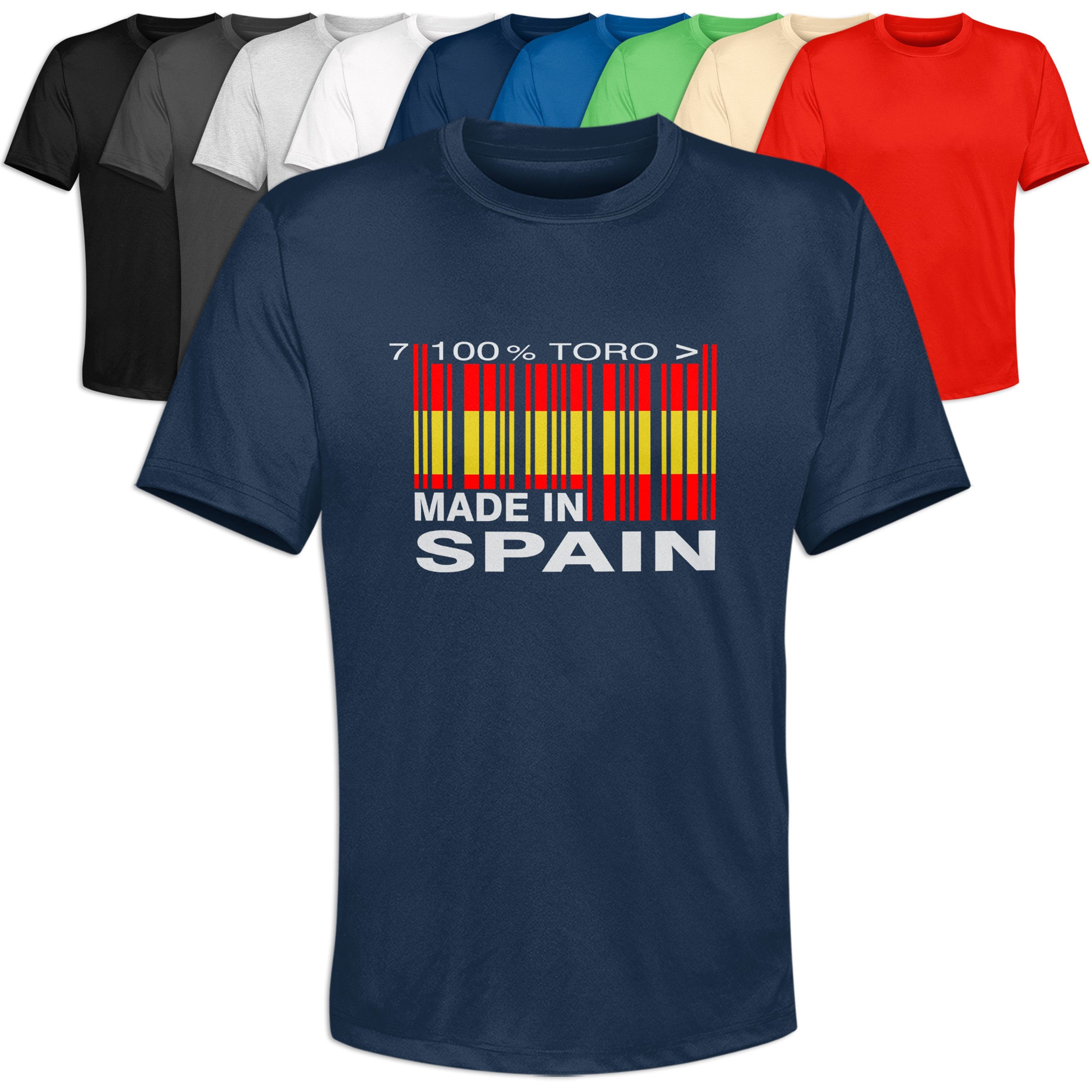 T-shirt Barcode Spain Barcode Bull Toro up to 8XL - Etsy