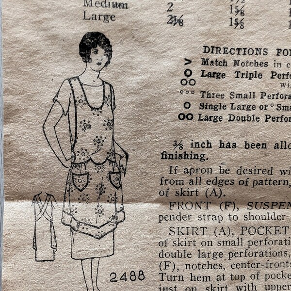 1920s Sewing Pattern - Etsy