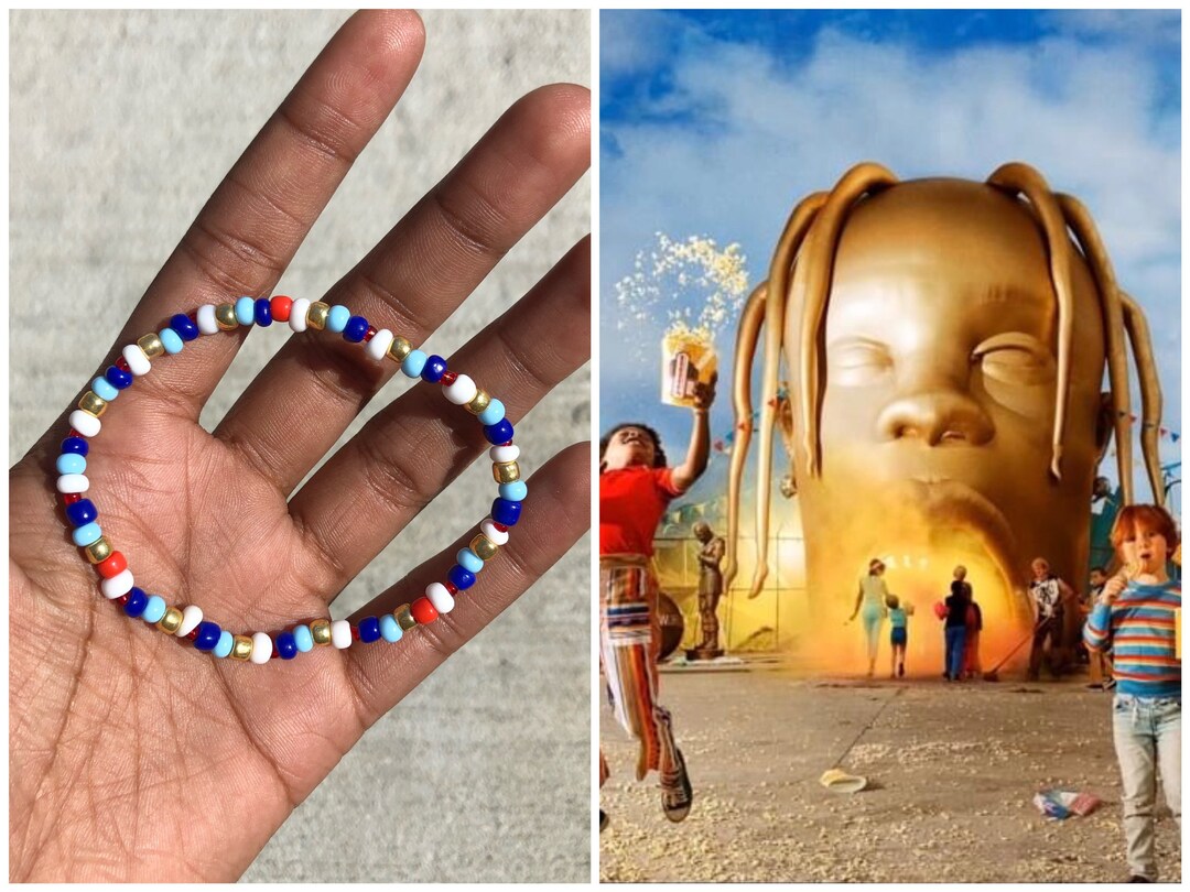 ASTROWORLD Travis Scott -- Elastic Beaded Bracelet - Etsy