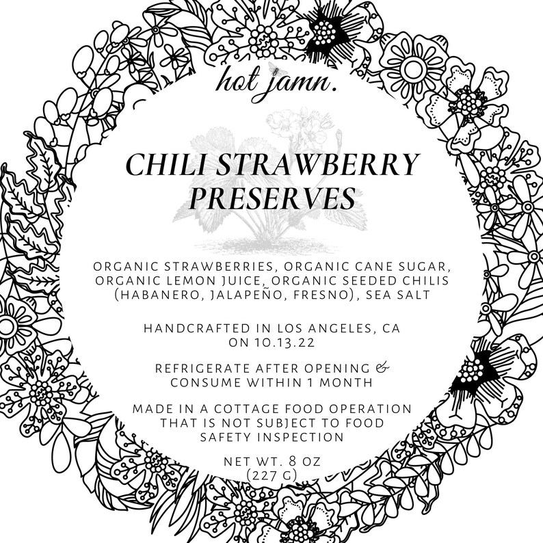 Chili Strawberry Preserves - Etsy