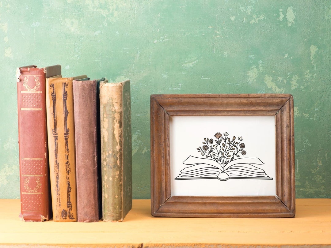 Digital Download - Wildflower Book Art Print - Quote - Literary Wall ...