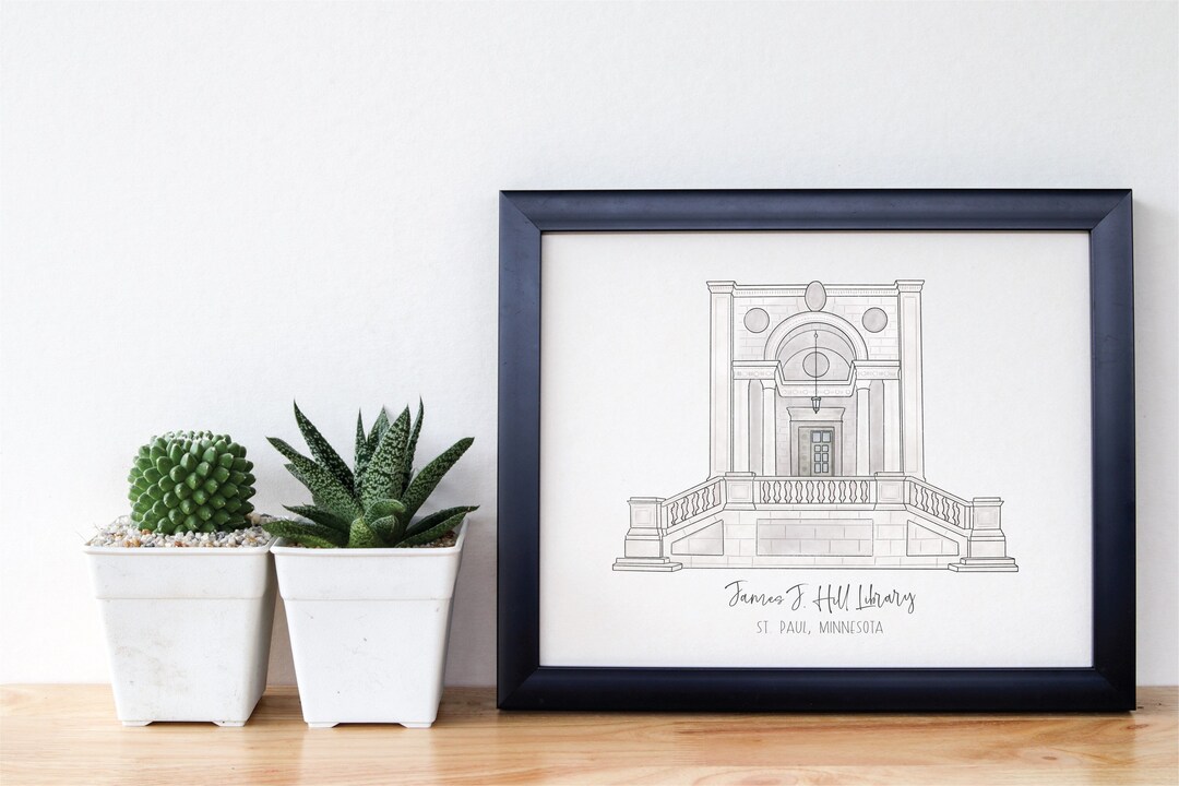 Custom James J. Hill Library Digital Print - Etsy