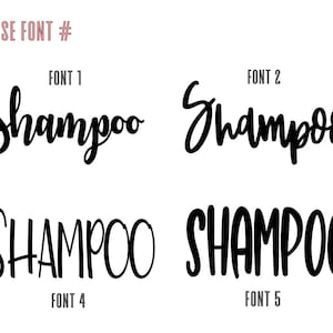 Shampoo | Conditioner | Body Wash | Lotion Labels | DECAL ONLY - Etsy