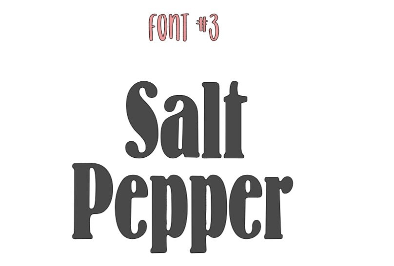 Salt & Pepper Labels | DECAL ONLY - Etsy