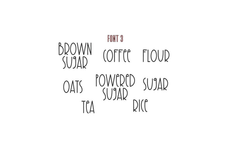 Customizable Kitchen & Pantry Labels | DECAL ONLY - Etsy