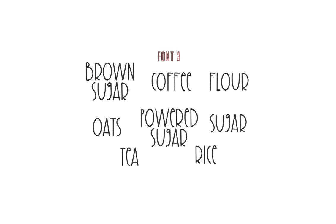 Customizable Kitchen & Pantry Labels | DECAL ONLY - Etsy