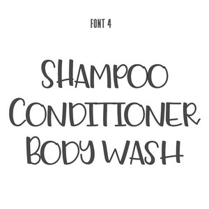 Shampoo | Conditioner | Body Wash | Lotion Labels | DECAL ONLY - Etsy
