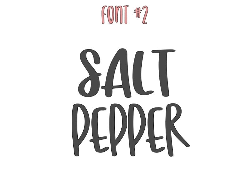 Salt & Pepper Labels | DECAL ONLY - Etsy