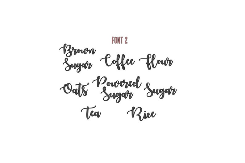 Customizable Kitchen & Pantry Labels | DECAL ONLY - Etsy