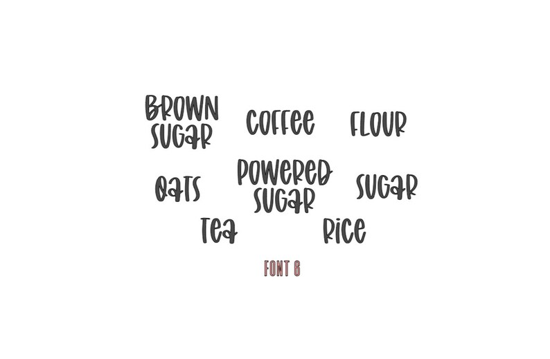 Customizable Kitchen & Pantry Labels | DECAL ONLY - Etsy