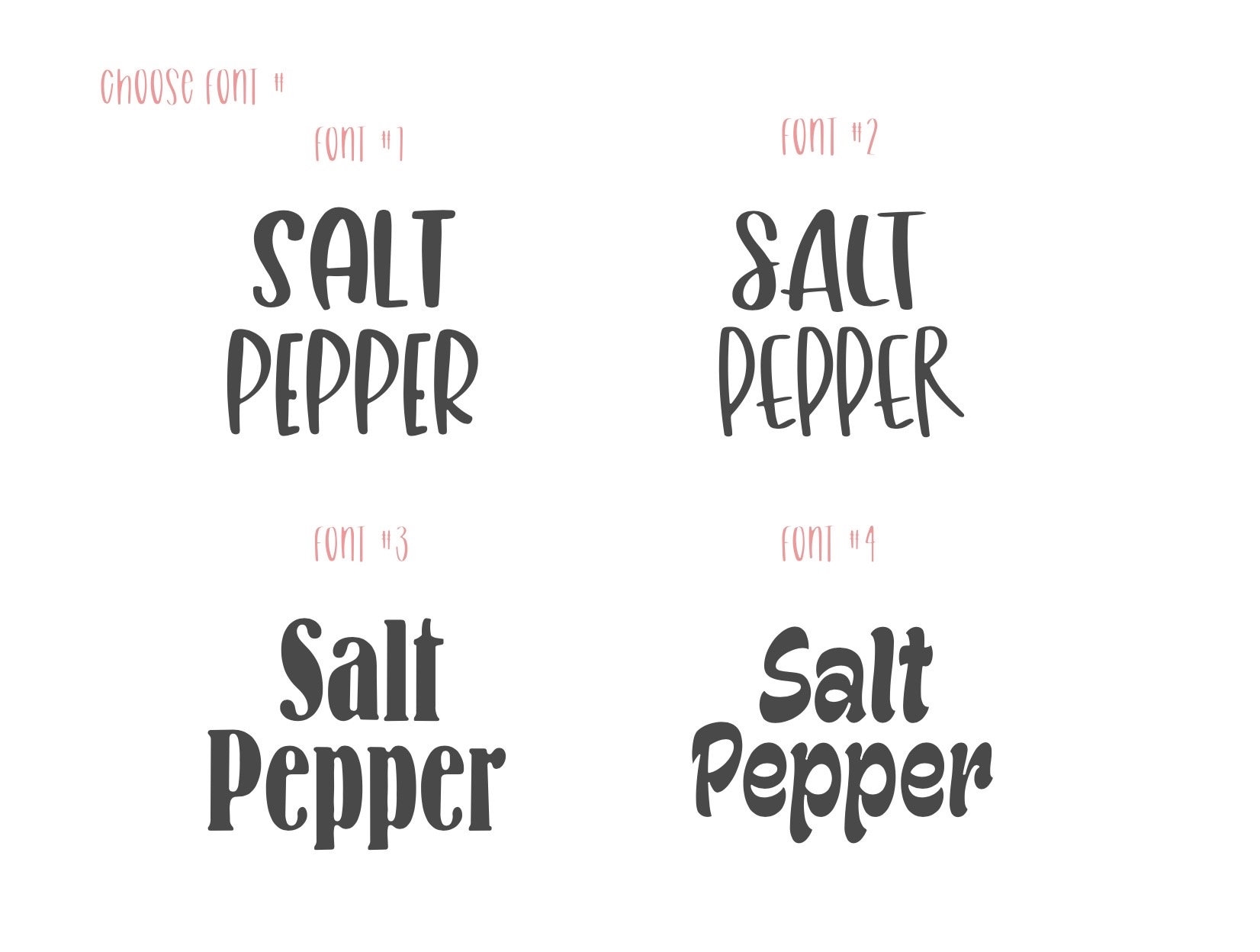 Salt & Pepper Labels | DECAL ONLY - Etsy