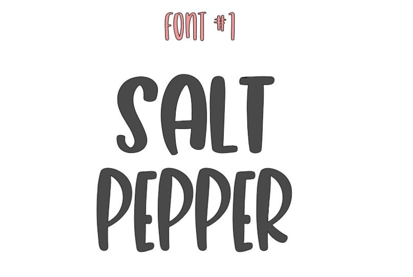 Salt & Pepper Labels | DECAL ONLY - Etsy