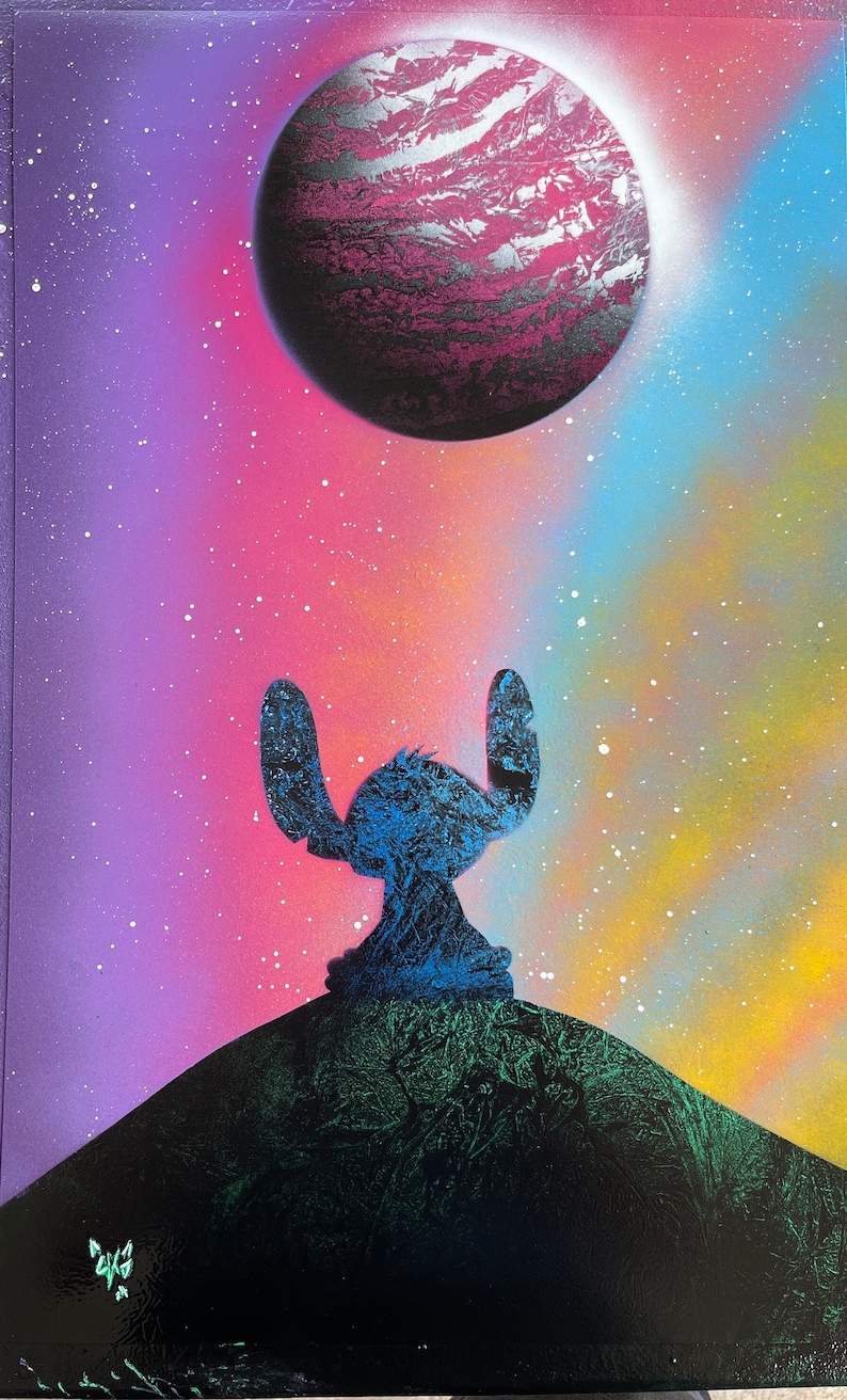 Full Moon Stitch Poster - Etsy