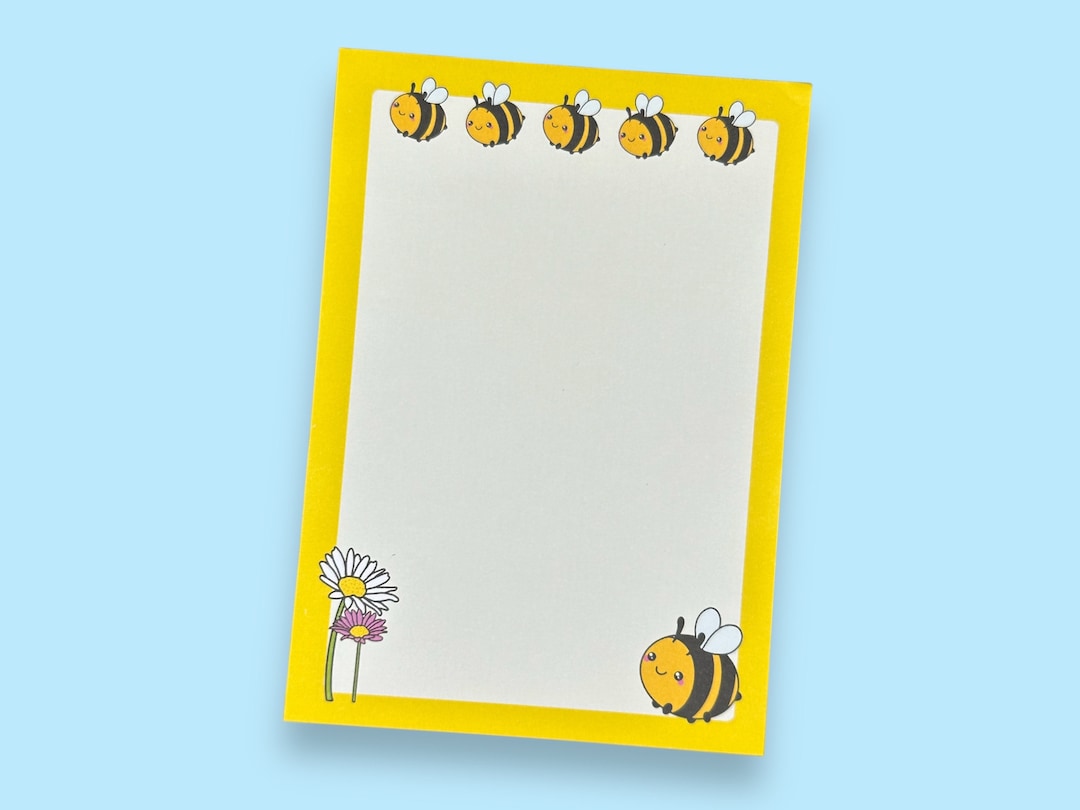 Cute Bumblebee A6 Notepad, 50 Tearable Pages - Etsy