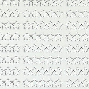 Blank Star Book/movie Rating Colour in Planner Sticker Sheet, 45 ...