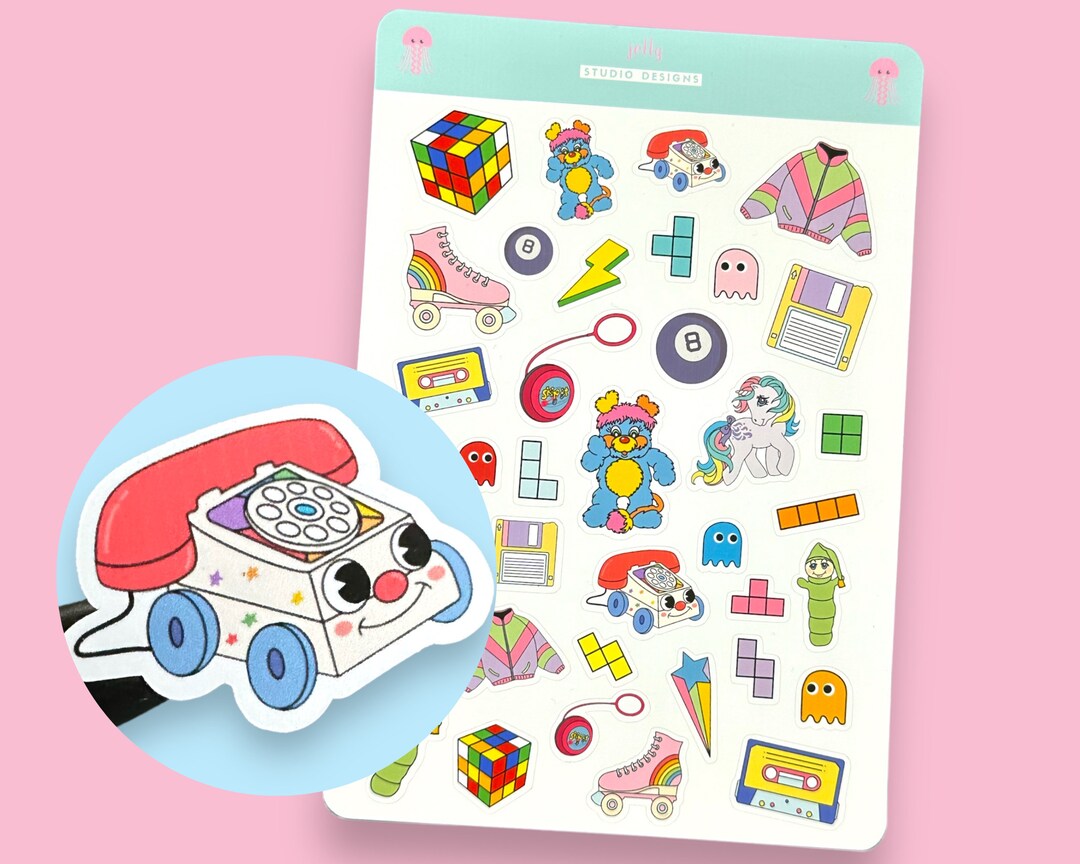 1980’s Nostalgia Planner Sticker Sheet, Retro Stickers, Born in the 80 ...