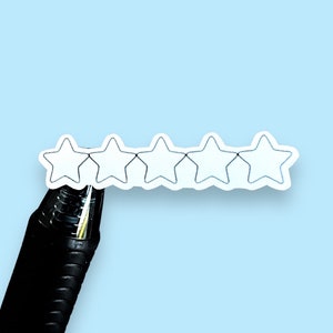 Blank Star Book/movie Rating Colour in Planner Sticker Sheet, 45 ...