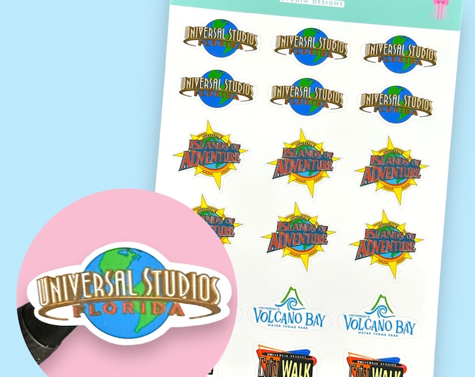 Universal Studios Sticker Universal Ball Sticker Universal Studios AP ...
