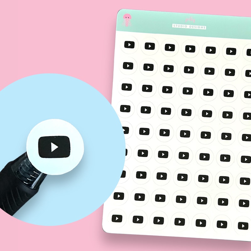 Youtube Stickers - Etsy UK