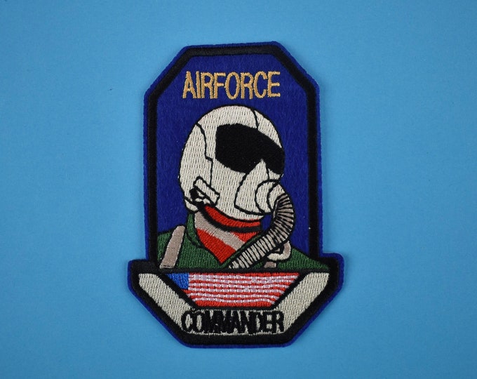 Fighter Pilot Patch, Aviation-themed Embroidered Sticker Crest - Etsy