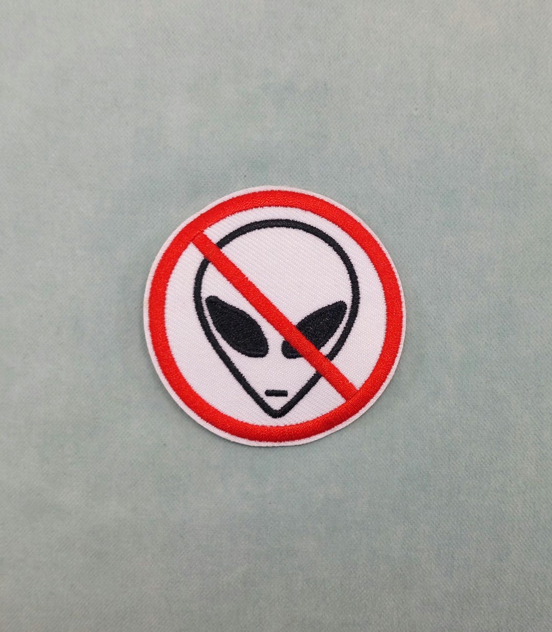 Aliens No Entry Embroidered Iron-on Patch, Embroidered Iron-on Badge - Etsy