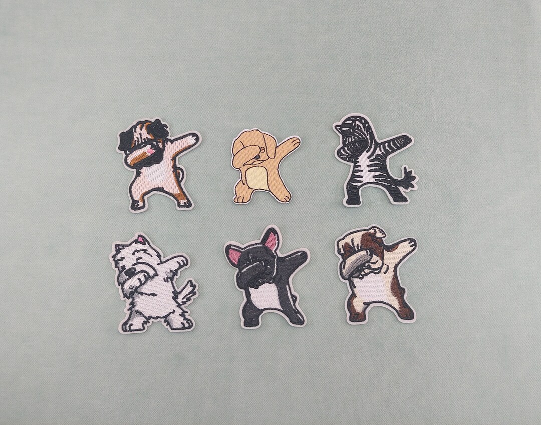 Embroidered Iron-on Dab Patch, Iron-on Patch, Customize Clothes and ...