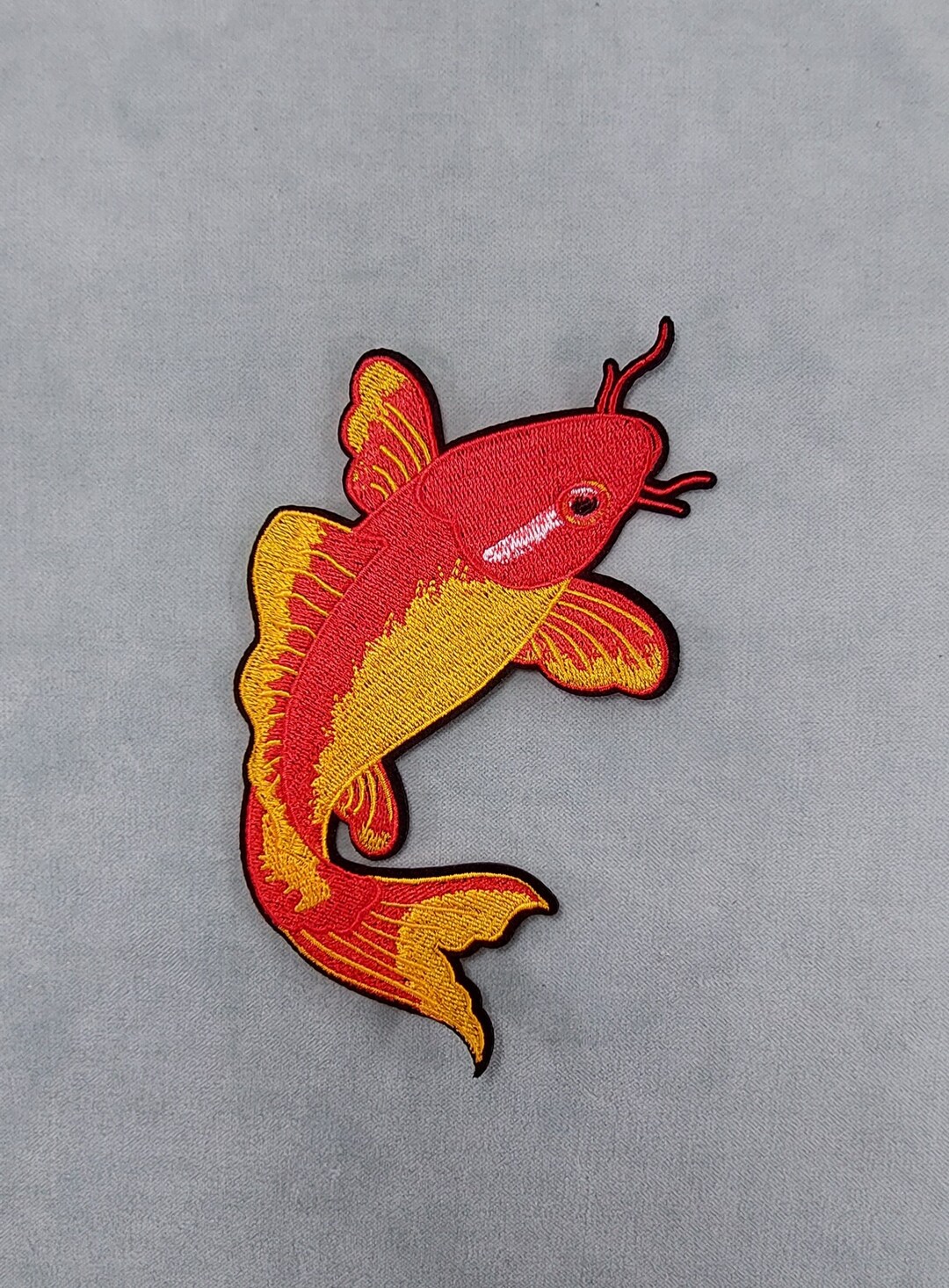 Iron-on Iron-on Goldfish Patch Embroidered Crest on Iron - Etsy