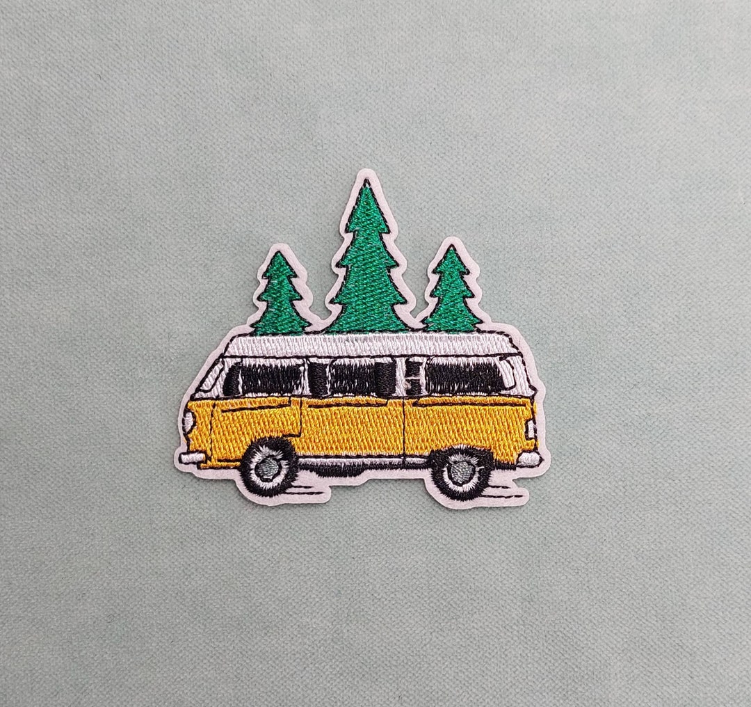 Yellow Van Patch, Embroidered Iron-on Escape Van Badge, Iron on Patch ...